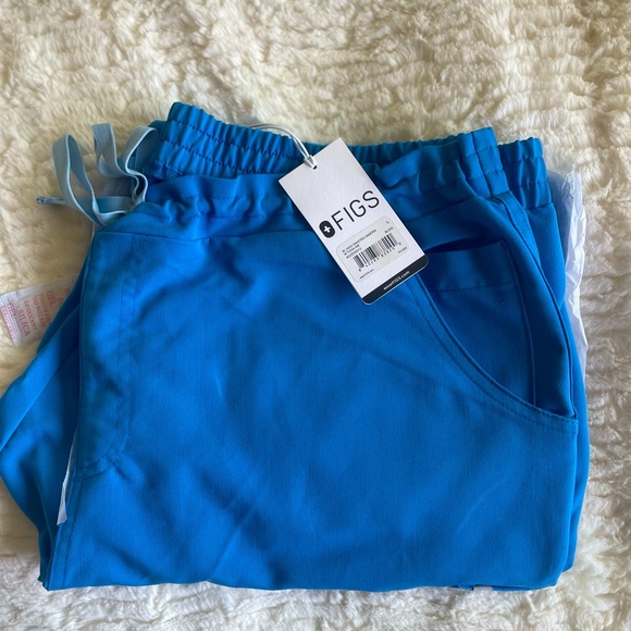 Figs | Pants & Jumpsuits | New Xl Capri Blue High Waisted Figs Scrub ...